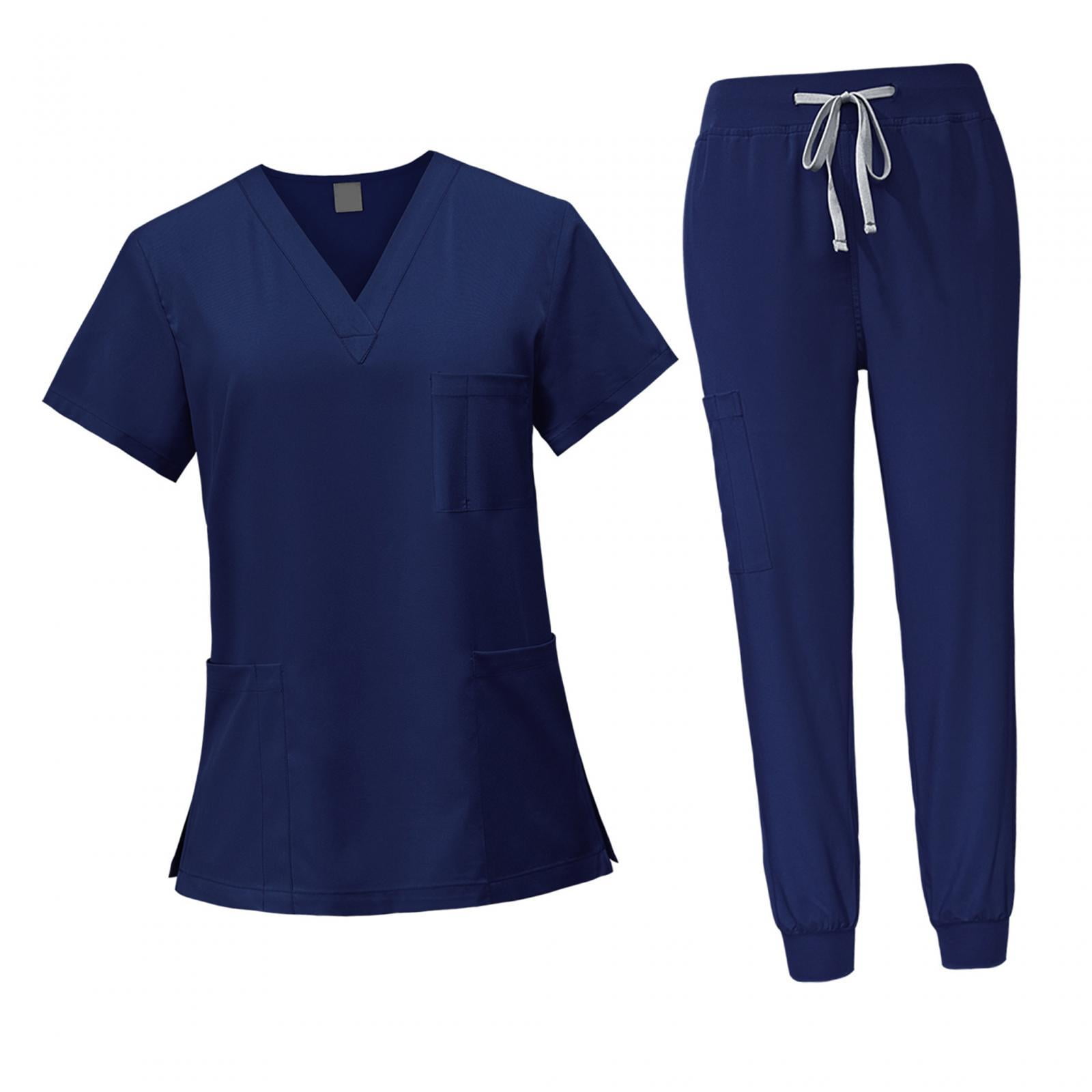 Conjunto médico femenino Yinane Blusa y pantalones médicos | Walmart en ...