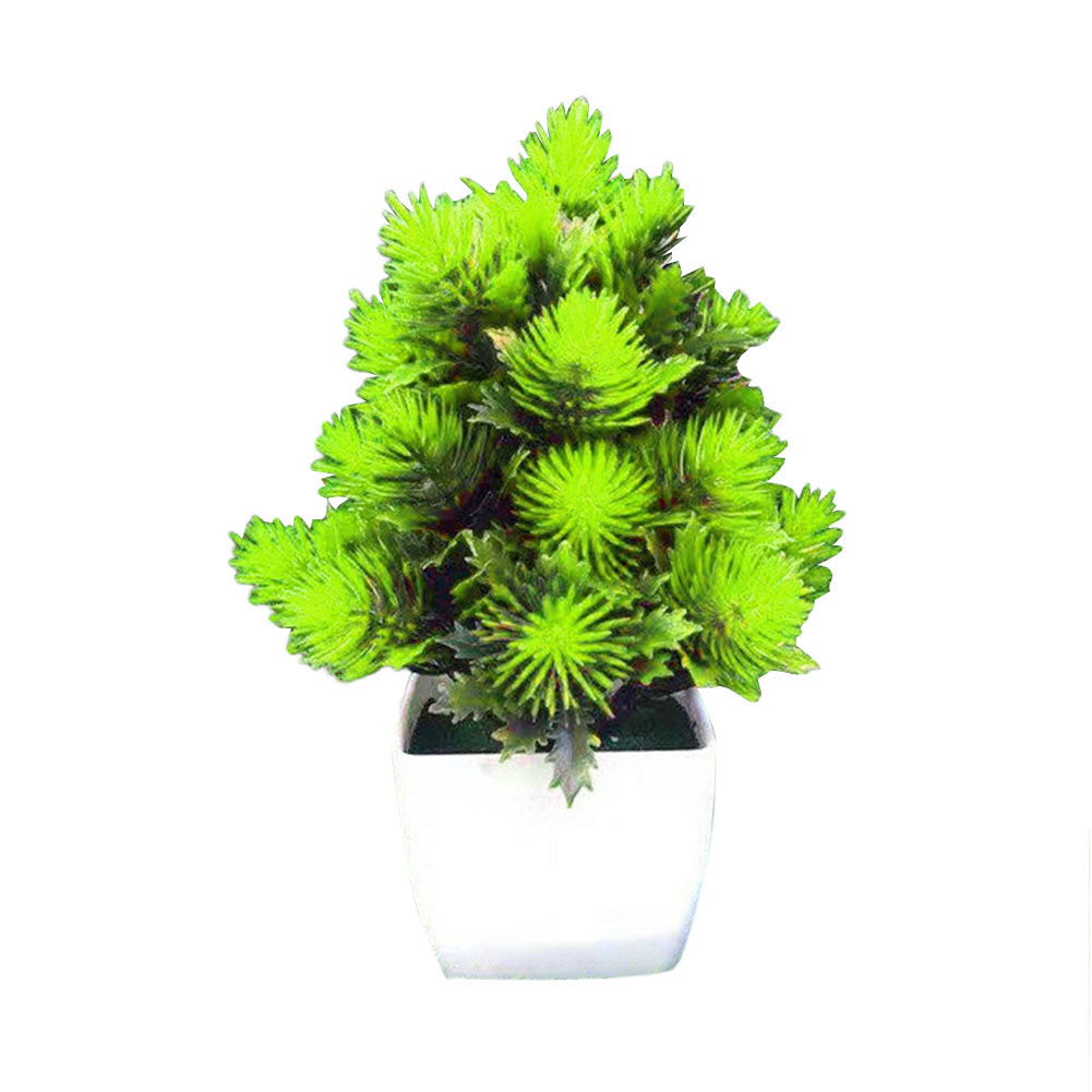 Artificial Plants Bonsai Pine Needle, Artificial House Welcoming Pot Plants, Japanese Pine ...