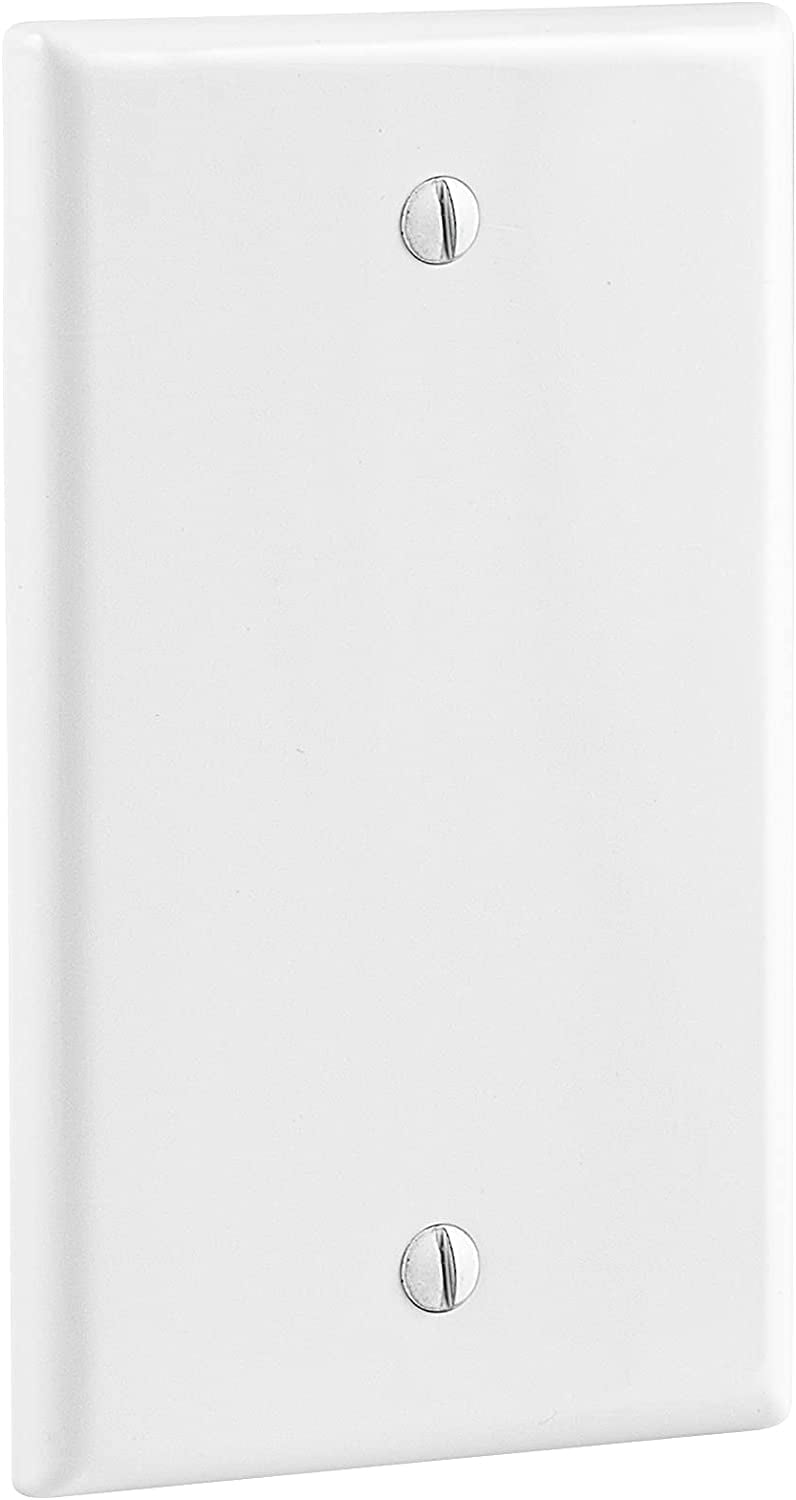 Blank Wall Plate Cover, Single Gang, Standard Size, UL Listed ...