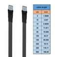 Very Thin Type C Charges Cord 65W Fast Charges Cord Multiple Length ...