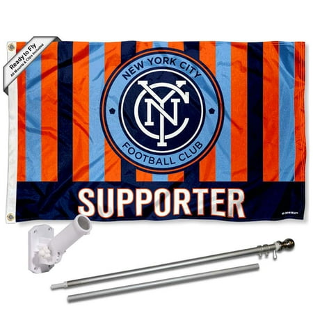 WinCraft New York City Football Club Supporter Flag Pole and Bracket ...