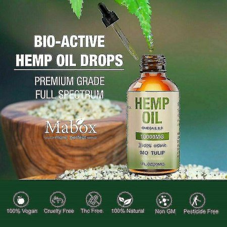 Hemp Sativa Oil10000mg Sleep Insomnia Pain Anxiety Stress Relief ...