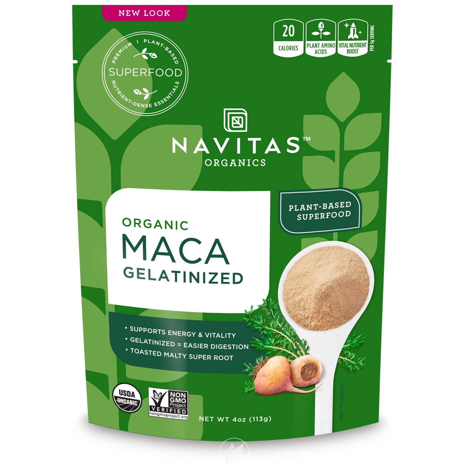 Navitas Naturals Maca Gelatinized Powder 4oz