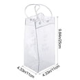 Ice Wine Bag, Ice Bag Wine Sleeve, Collapsible Cooler Bag, Clear Handle ...