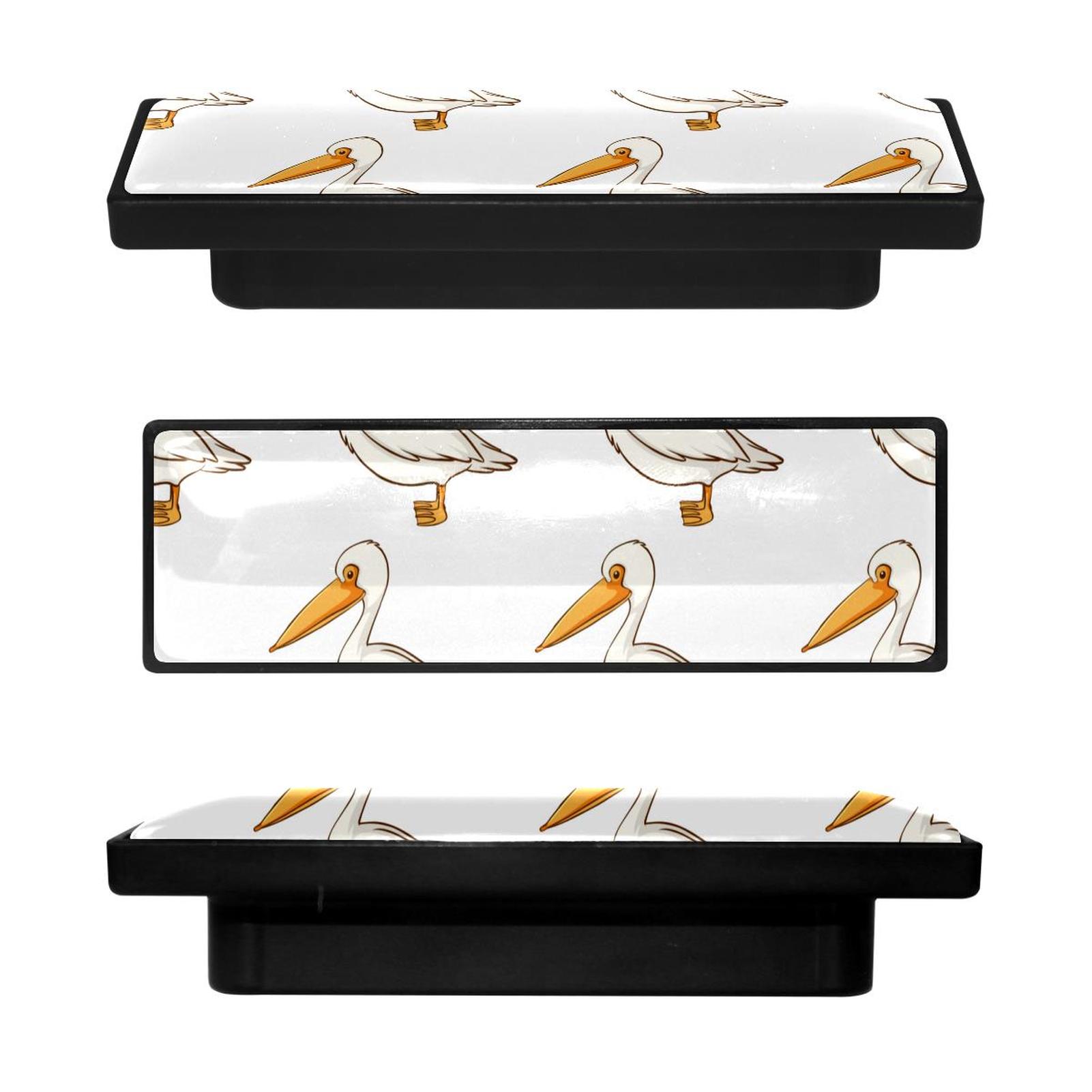 4 Pcs Rectangle Cabinet Handle Cupboard Knob Drawer Pulls Handle Cute ...