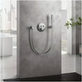 Grohe 27074000 Rainshower Wall Hand Shower Holder Round In Starlight ...