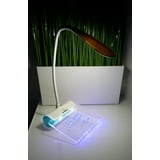 LINSAY Smart LED Lamp Touch with Notepad Lighting Blue and 2 USB ...