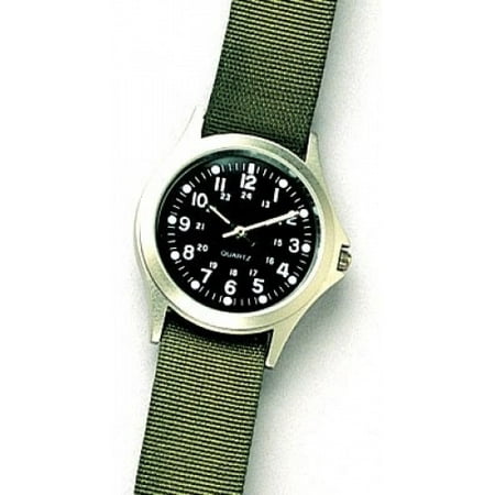 Military GI Style Quartz Watch with Olive Drab Band | Walmart Canada