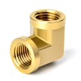 FREEAMG Two 90-Degree Barstock Street Elbows, 1/2 Inch NPT Female Pipe ...