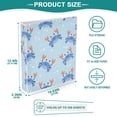 ALAZA Cute Cartoon Crabs Hardcover 3 Ring Binder 1.5" D-Rings with ...