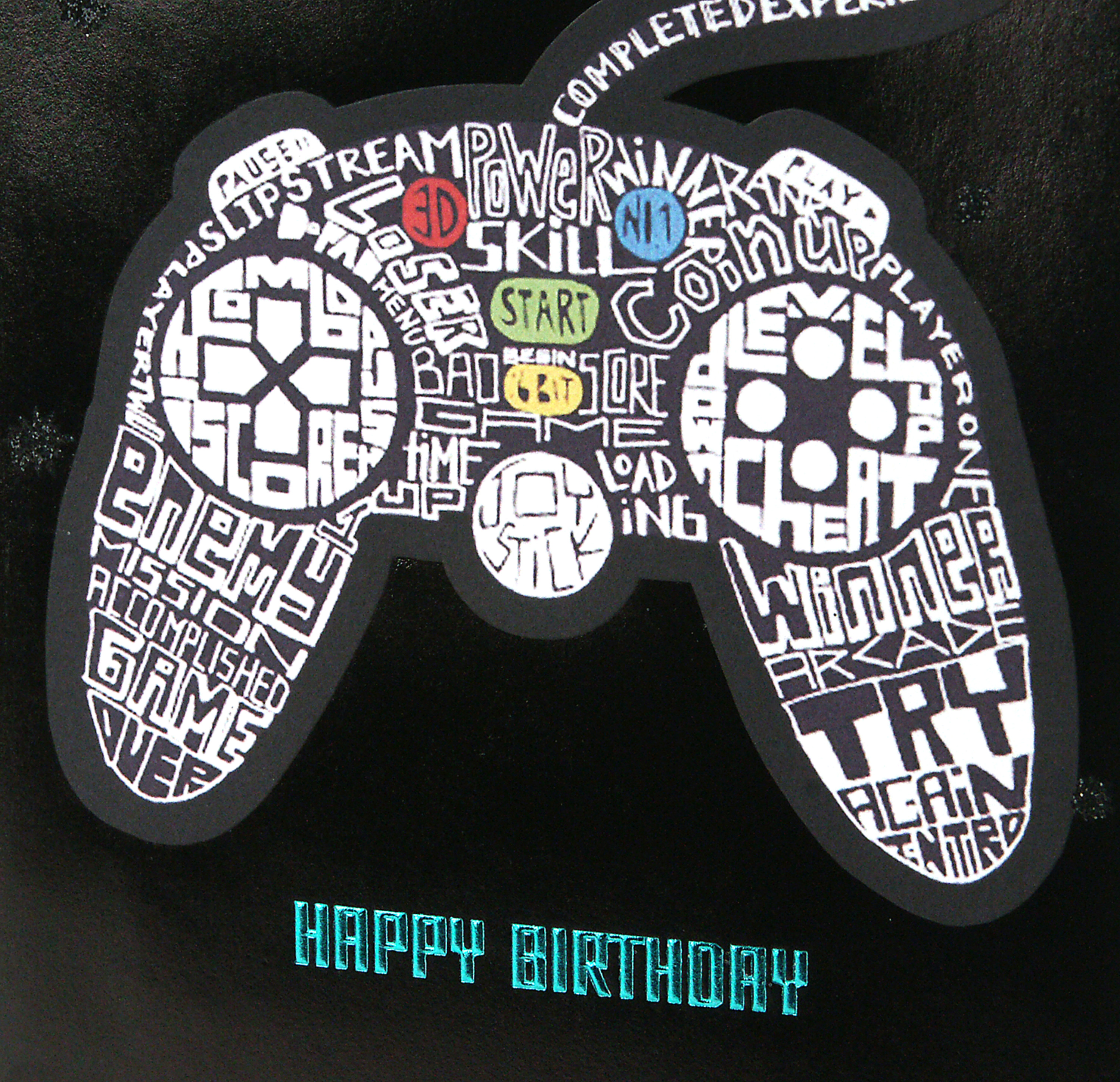 Video Gamer Birthday Card Congratulations On Your Level Up Retro Game ...