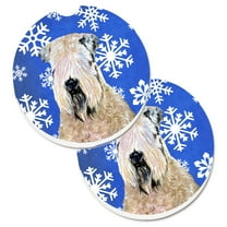 Carolines Treasures SS4620CARC Maltese Winter Snowflakes Holiday Set of ...