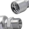 12 Pack 1/2" I.D. Hose x 1/2" NPTF Male Hydraulic Hose End Swivel Crimp ...