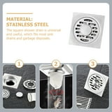 Hemoton Practical Stainless Steel Square Shower Drain for Sink and ...
