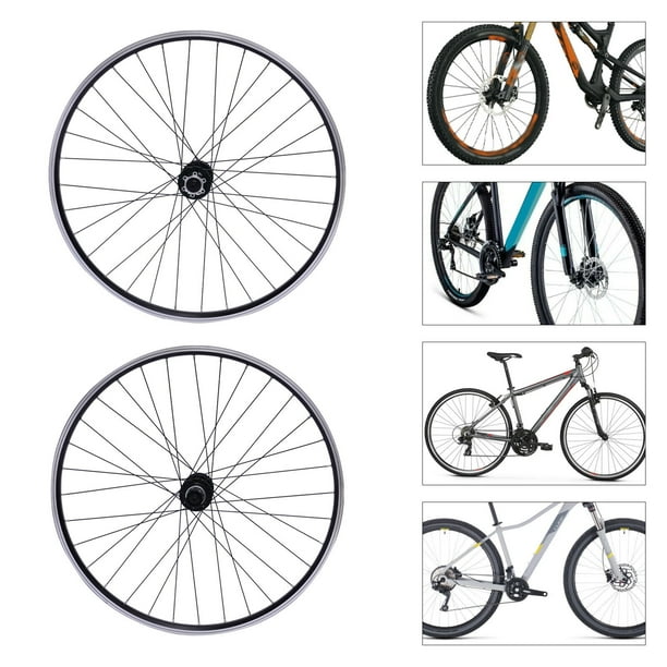 DENEST 29" Quick Release Front Rear Wheels Black Wheels Mountain Bike ...