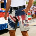 Bainana Cargo Shorts For Men July 4Th American Flag Hiking Shorts Mens ...