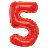 Giant Red Number 1 Foil Balloon 34" - Walmart.com