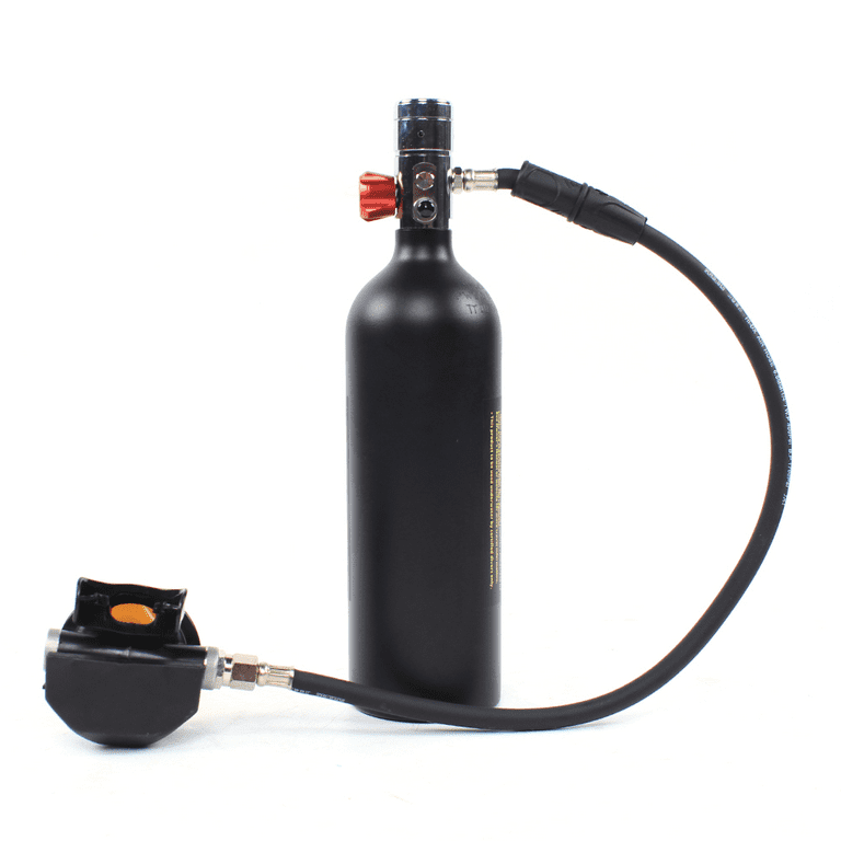 Mini Scuba Tank DouSeiAi & 4500 PSI Pump - 0.53Qt Portable Oxygen Tank ...