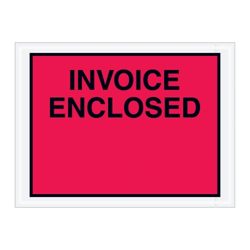Full Red "Invoice Enclosed" Envelopes 4 1/2" X 6" (1000 Case) - Walmart.com