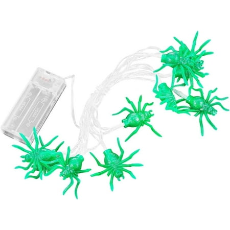 Halloween Spider String Light Plastic Horror LED Decorative String ...