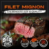 Grumpy Butcher 8 Steaks Set - 4 Sirloins, 2 Ribeyes, 2 Large Filet ...