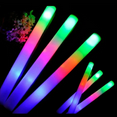 Partyglowz LED 18 inch Multicolor Glow Foam Stick Batons, Flashing ...