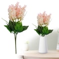 Artificial Hyacinth Wheat Ear And Wisteria Flower Bouquet For Wedding ...
