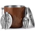 3 Liters Ice Bucket, Double Wall Stainless Steel, Insulated Ice Bucket ...