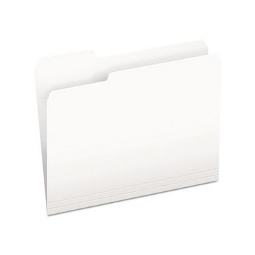 Pendaflex 152-GRA Two-Tone File Folders, Straight Cut, Top Tab, Letter ...