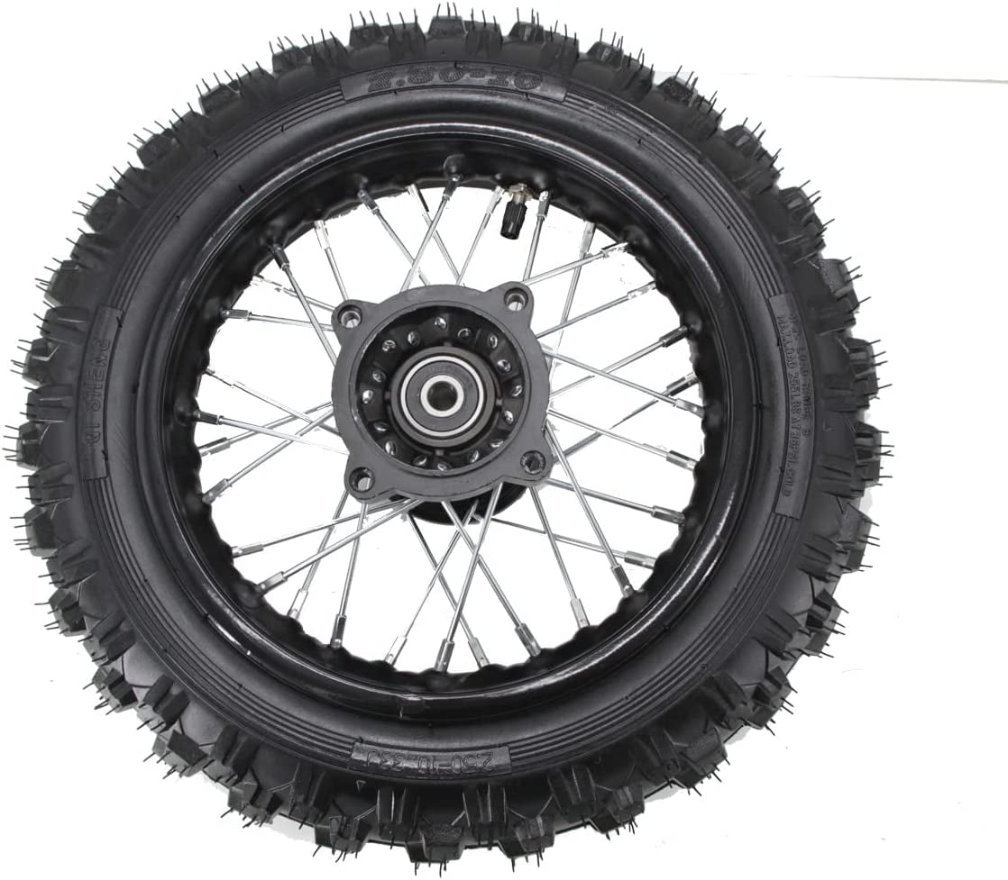 X-PRO 10" Front Wheel Rim Tire 2.5-10 with 12mm Bearing Assembly for ...