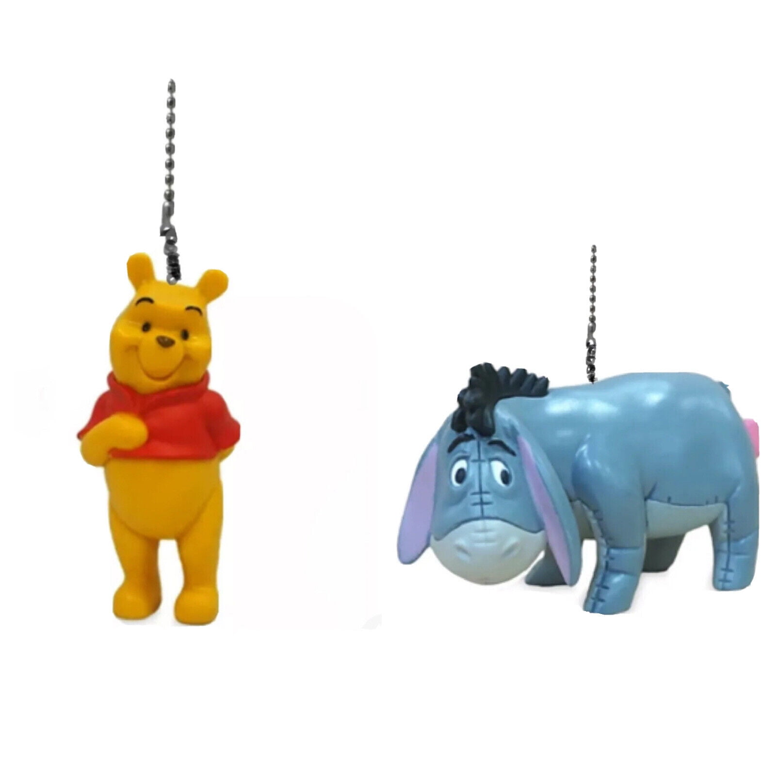 Pooh & Eeyore Sad Donkey PVC Fan Light Lamp Pull Figure Figurine Disney ...