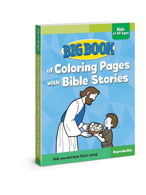 Big Books: Big Book of Coloring Pages with Bible Stories for Kids of ...