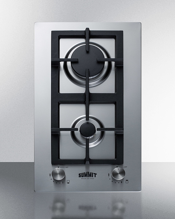 12" Wide 2-Burner Gas Cooktop In Stainless Steel - Walmart.com