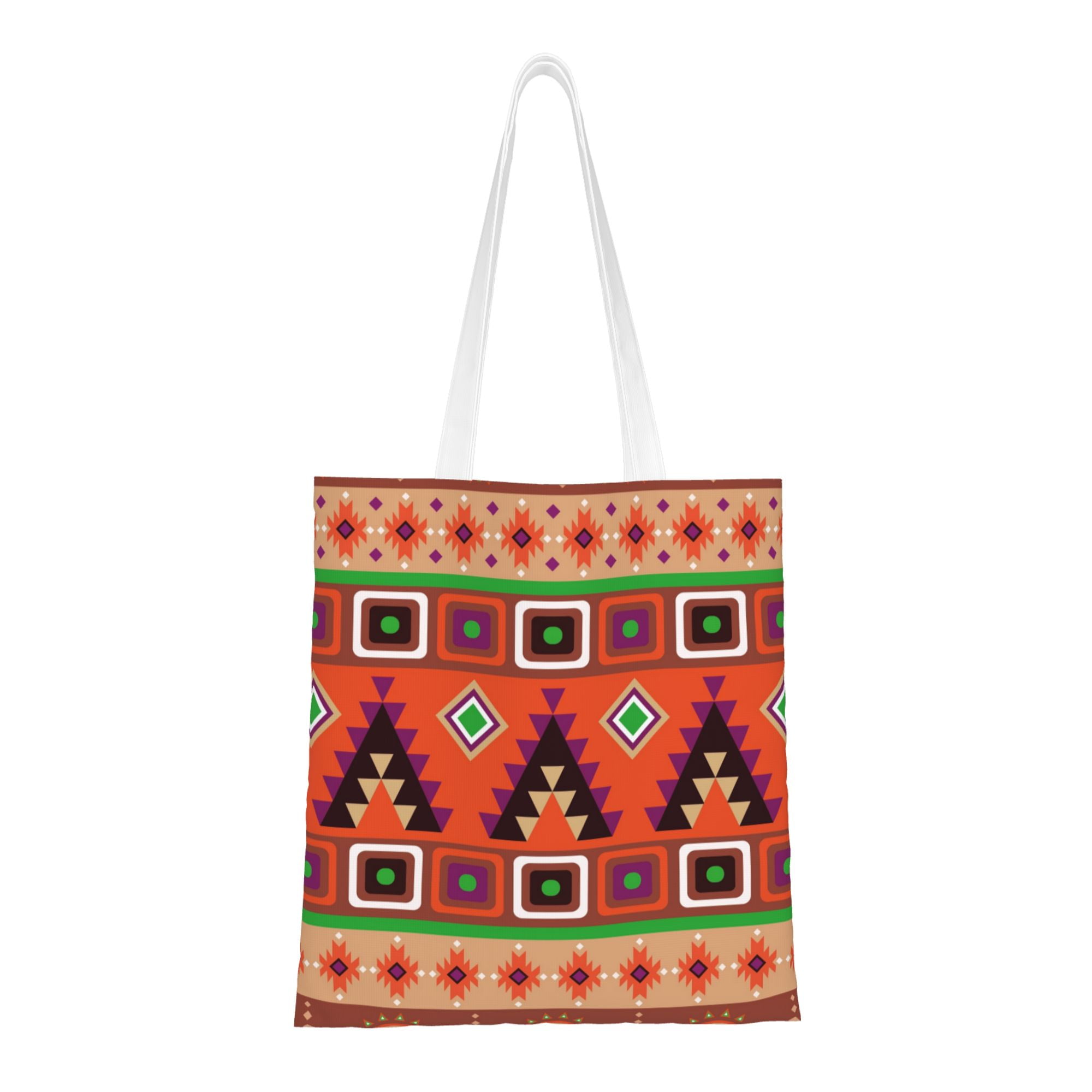 DouZhe Reusable Grocery Bags, Native Southwestern Aztec Ethnic ...