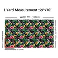 Feelyou Tropical Flower Fabric by the Yard 2 Yards, Colorful Blossoms ...