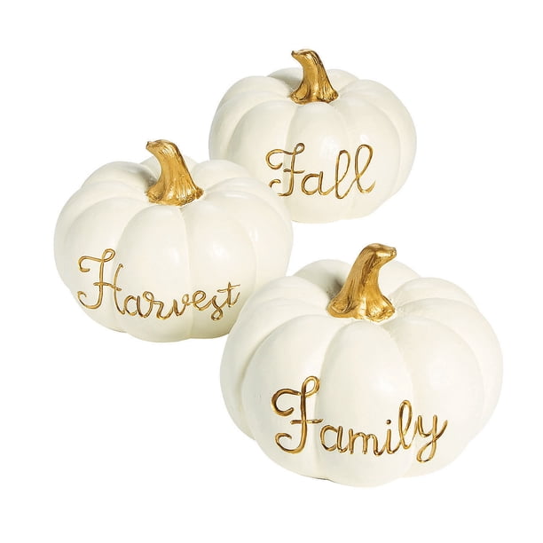 Sweet Fall Pumpkin Centerpieces (3Pc) - Home Decor - 3 Pieces - Walmart.com