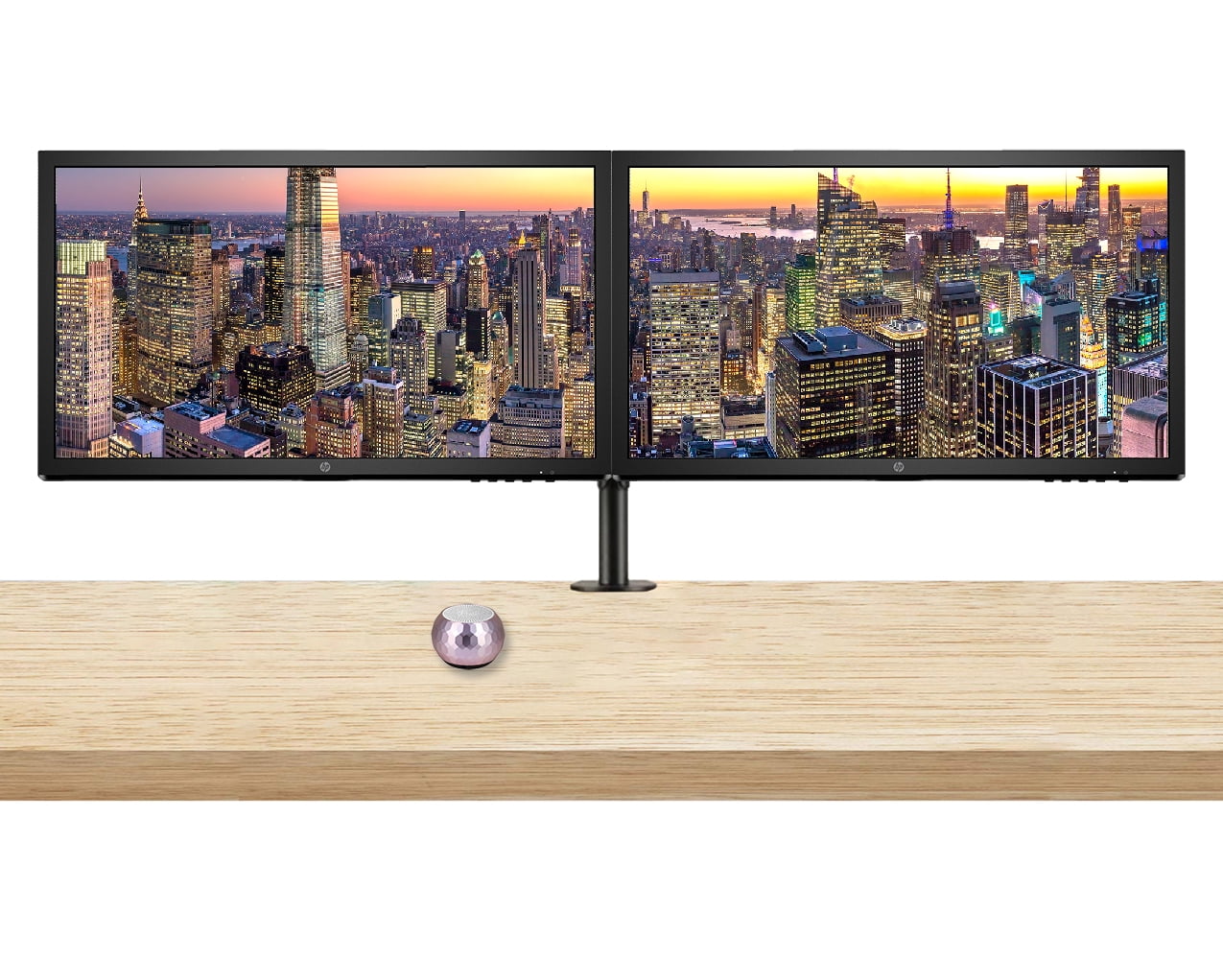 HP V24 24 inch TN Full HD 1920 x 1080 LED Backlit LCD Monitor 2-Pack ...