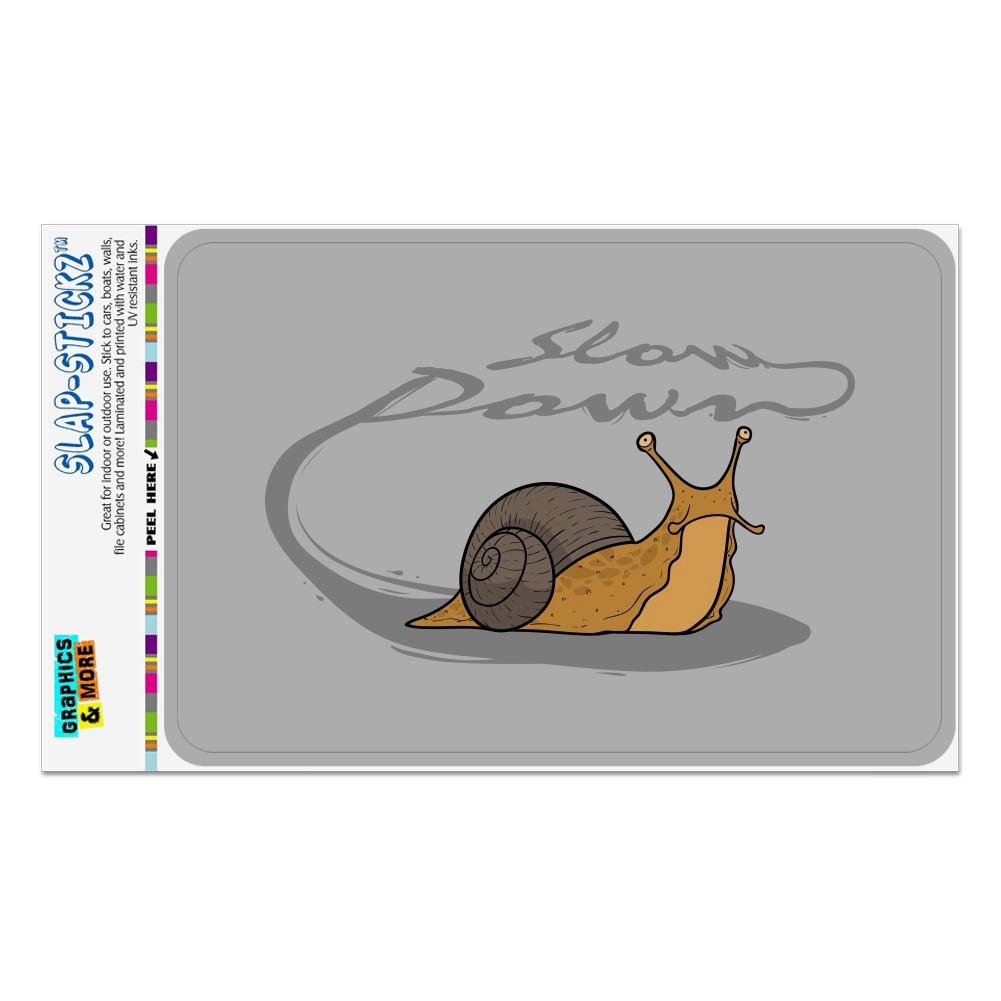 Snail Trail Slow Down Home Business Office Sign - Walmart.com