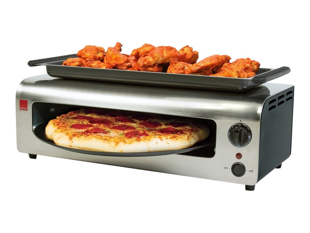 Ronco Pizza & More PO1001BLGEN - Pizza oven - 1175 W - black/stainless ...
