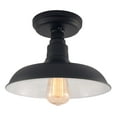 Design House Kimball 1-Light Indoor Semi-Flush Ceiling Mount Light with ...