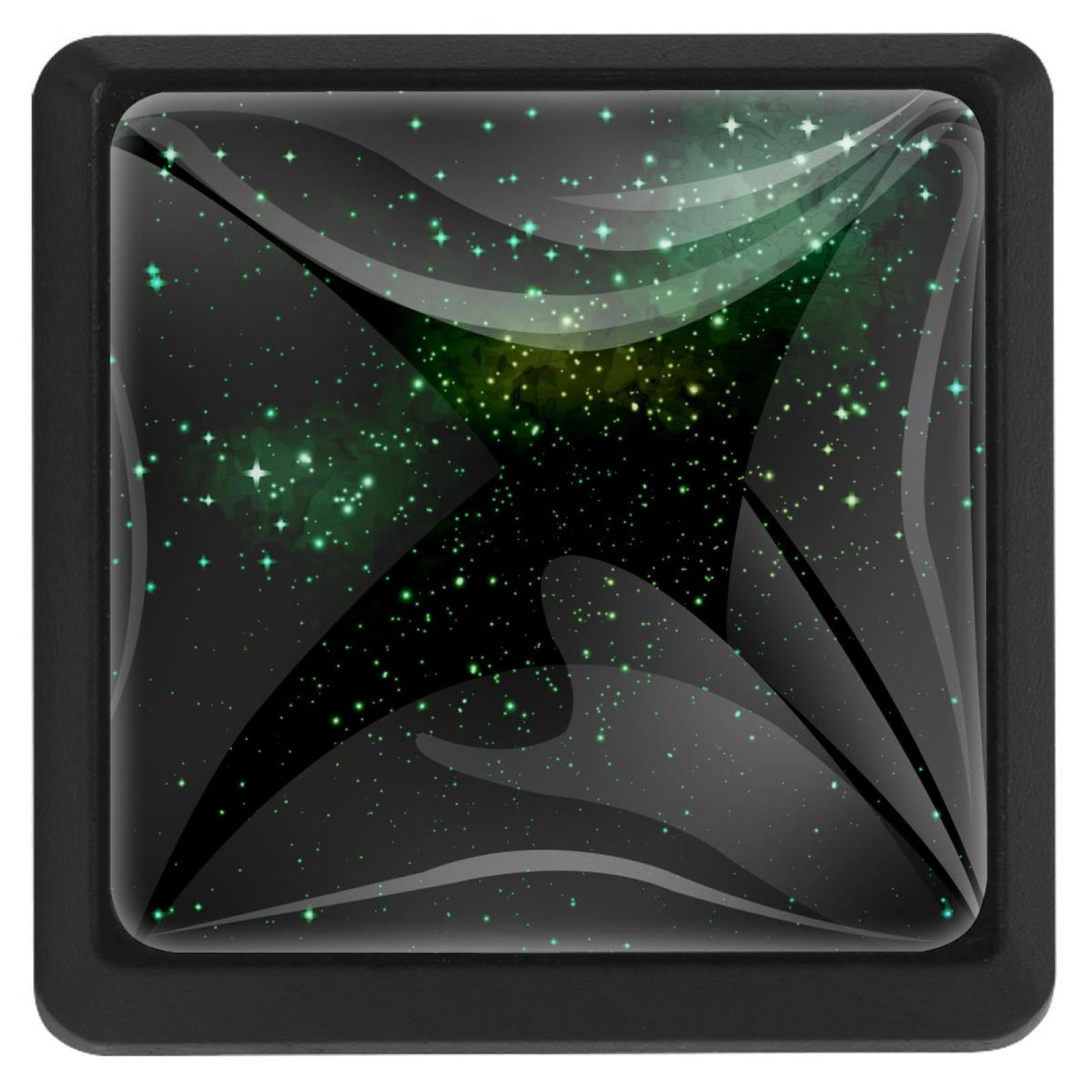 3 Pack Galaxia Square Cabinet Door Knobs Decor for Cupboard Dressing ...