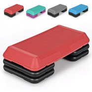 Costway Fitness Aerobic Step 29'' Club Cardio Adjust Exercise Stepper w ...