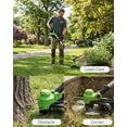20V Wireless Leaf Blower and String Trimmer Set 550 CFM 130 MPH 12 Inch ...