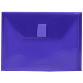 JAM Paper Plastic Envelopes with Hook & Loop Closure, Letter Booklet, 9 ...