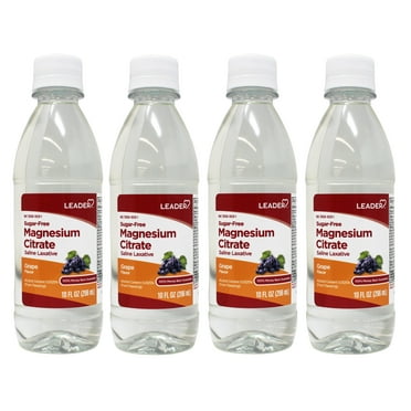 Magnesium Citrate 10 Oz. (296 ml) Saline Laxative Oral Solution (Foster & Thrive Lemon Flavor ...