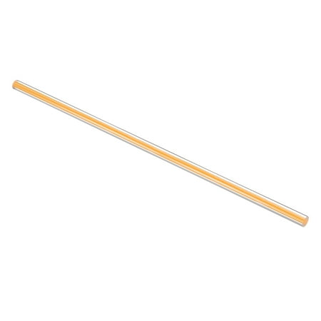 Straight Yellow Line Solid Acrylic Round Rod PMMA Bar 500mmx12mm ...