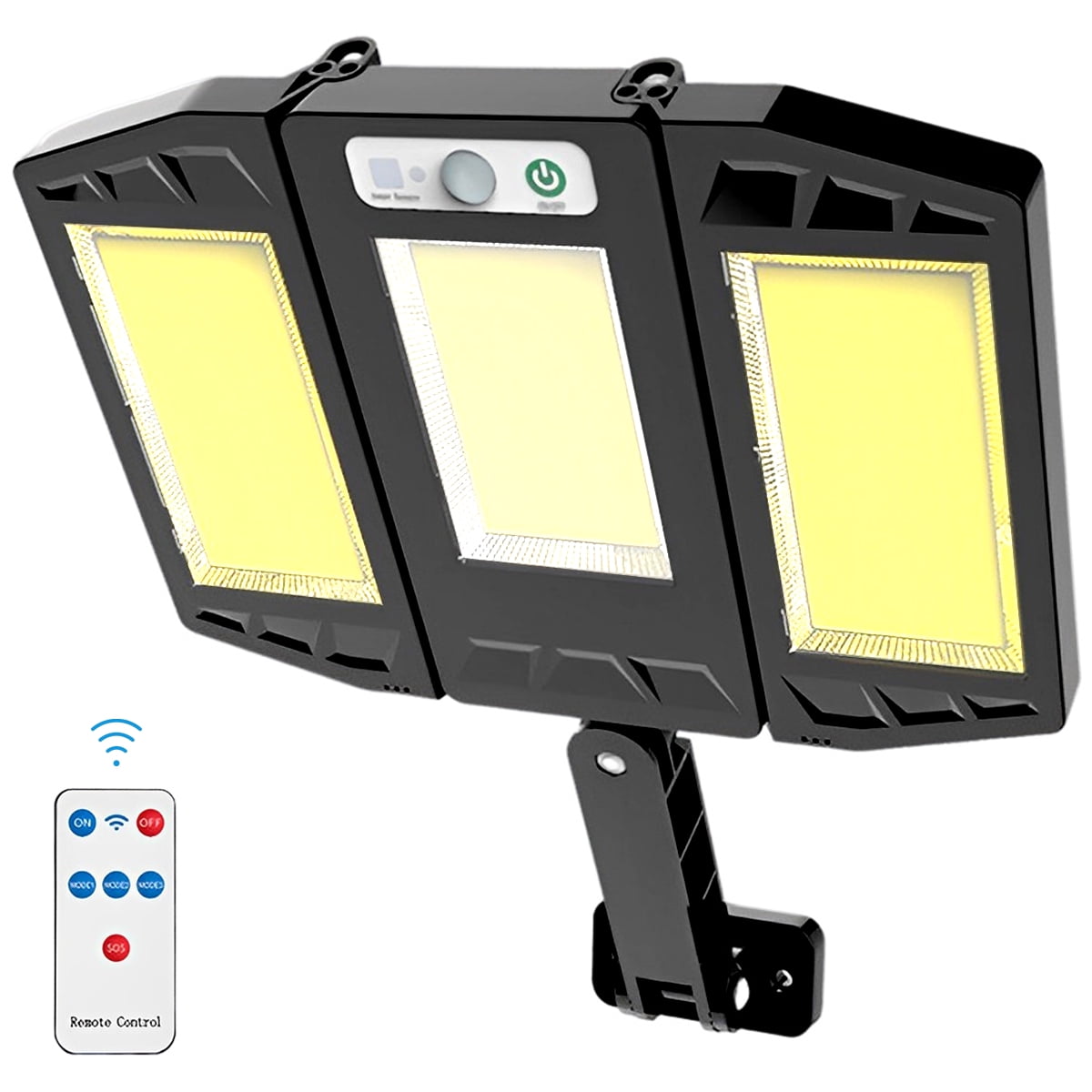 Evjurcn Solar Street Light ，Motion Sensor Solar Security Light with 3 ...