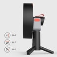Sharper Image SPIN 12 Oscillating Desktop Fan, Remote Control, 16.5 ...