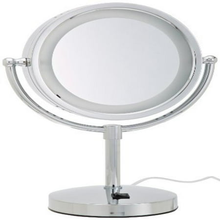 Jerdon HL745CO 8.5-Inch Halo Lighted Vanity Mirror with 5x ...