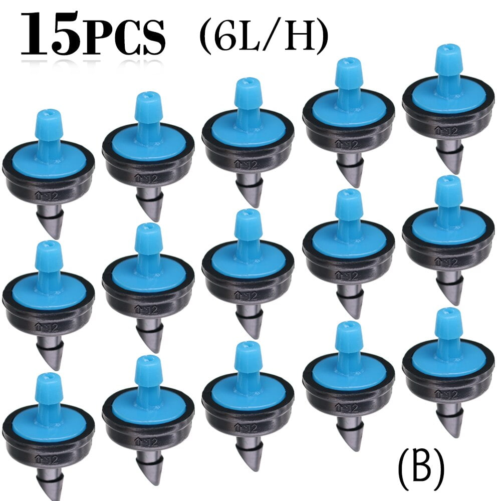10-15PCS Pressure Compensating Emitter 4/8/10/20/30/40/50/60L Self ...